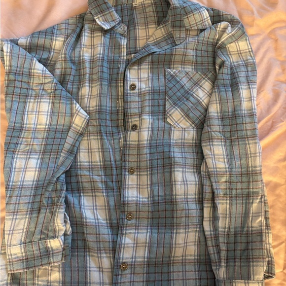 Amazon | Tops | Amazon Blue And White Casual Button Down Shirt | Poshmark